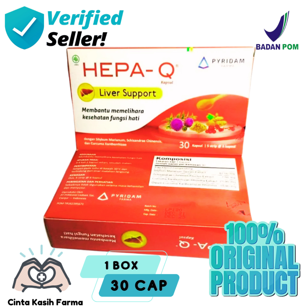 Jual Hepa-Q Liver Support Kapsul 30 Cap 1 Box | Shopee Indonesia
