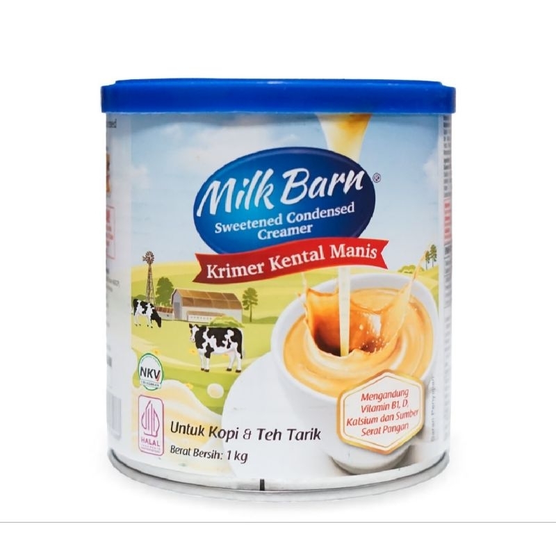 Jual Susu kental manis milk barn 1 kg kemasan kaleng | Shopee Indonesia