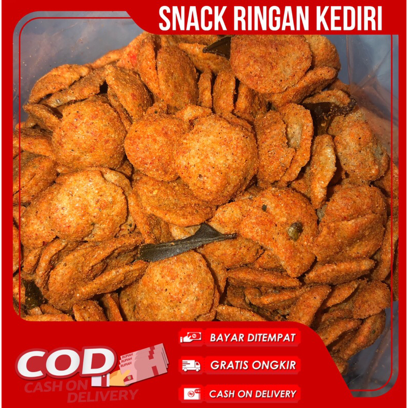 Jual Basreng koin pedas 500gr / basreng koin daun jeruk / basreng panda ...