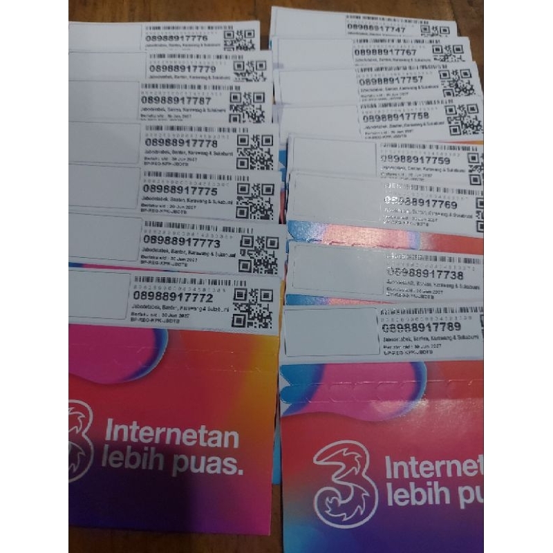 Jual perdana tri 3gb fresh segel | Shopee Indonesia