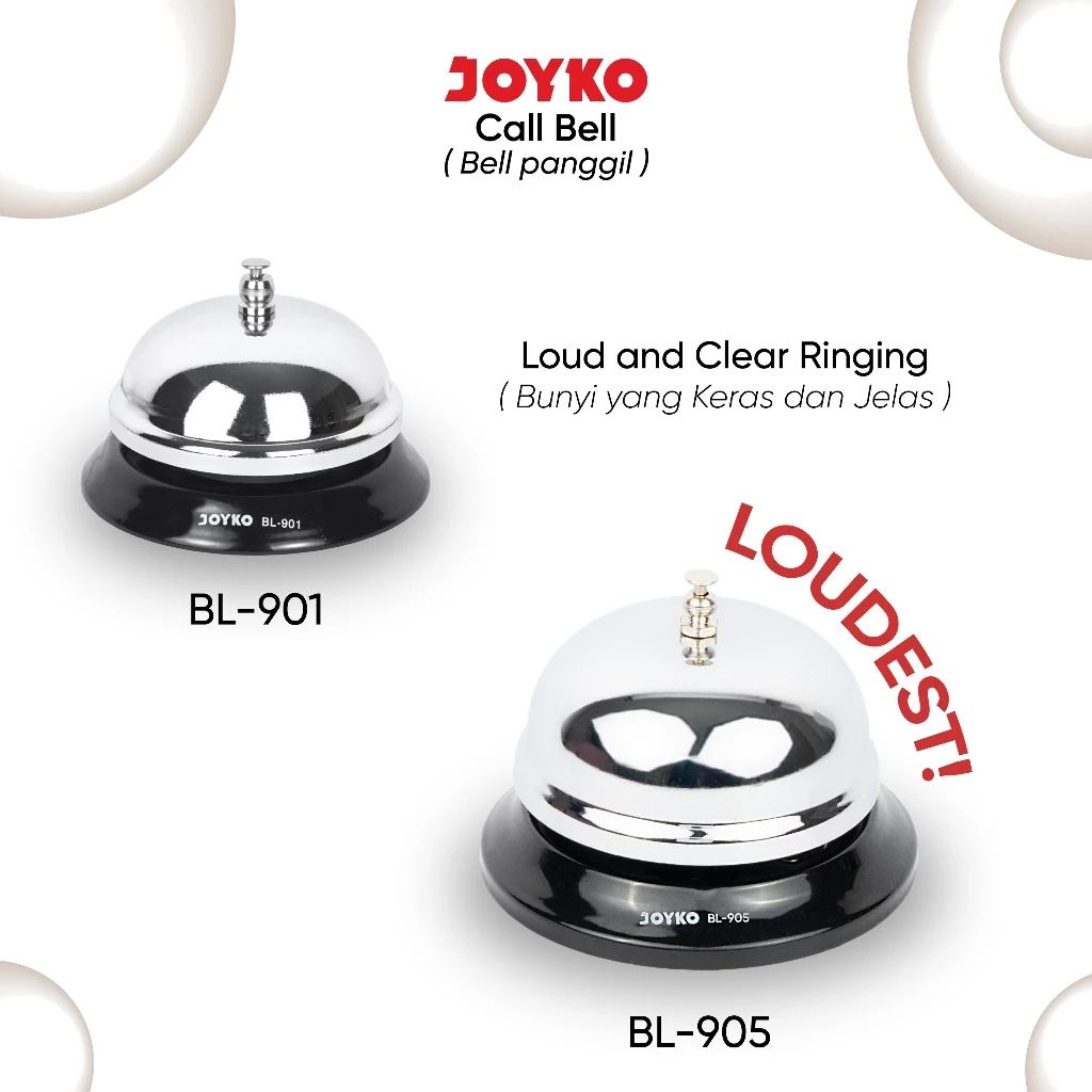 Jual Bel Meja | Call Bell Joyko BL-901 Desk Bell Restoran Hotel ...