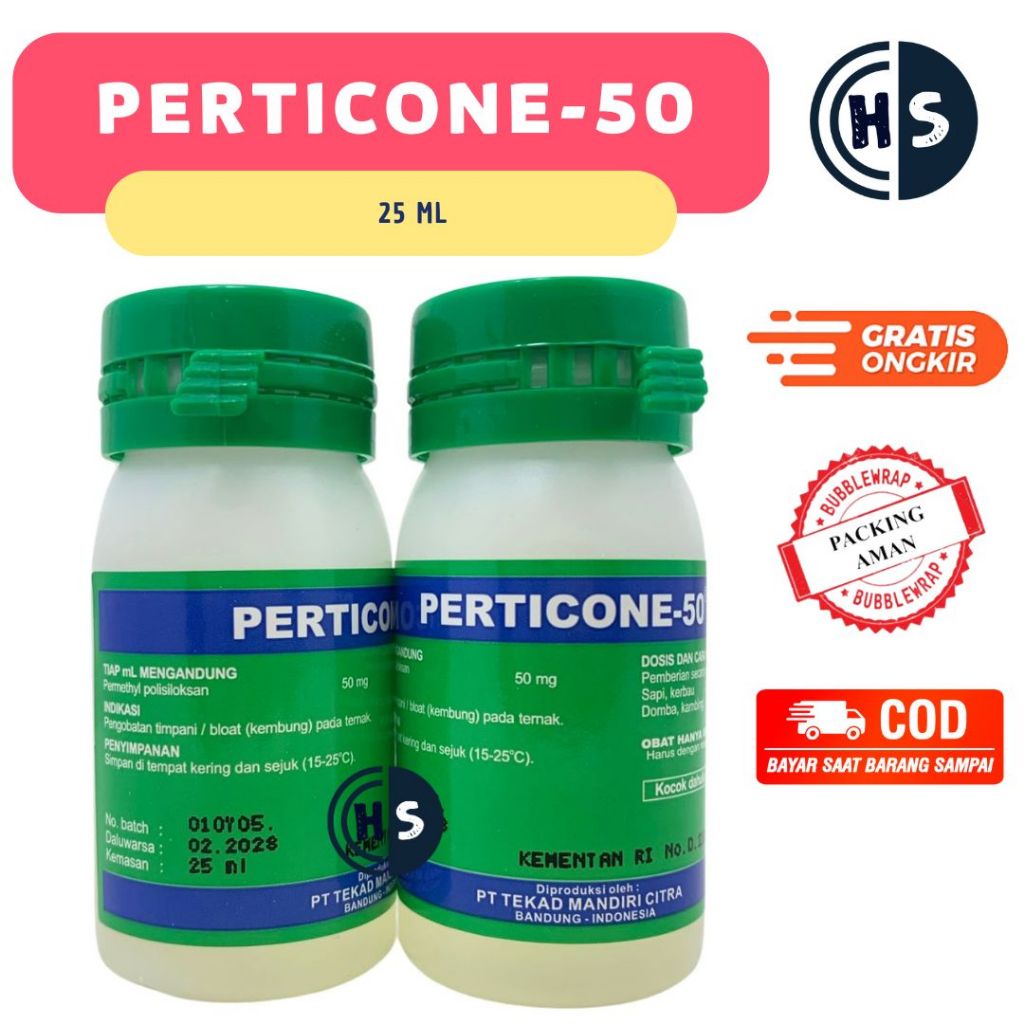 Jual PERTICONE 25ml - Obat Anti Bloat Kembung Hewan Ternak Sapi Kambing ...