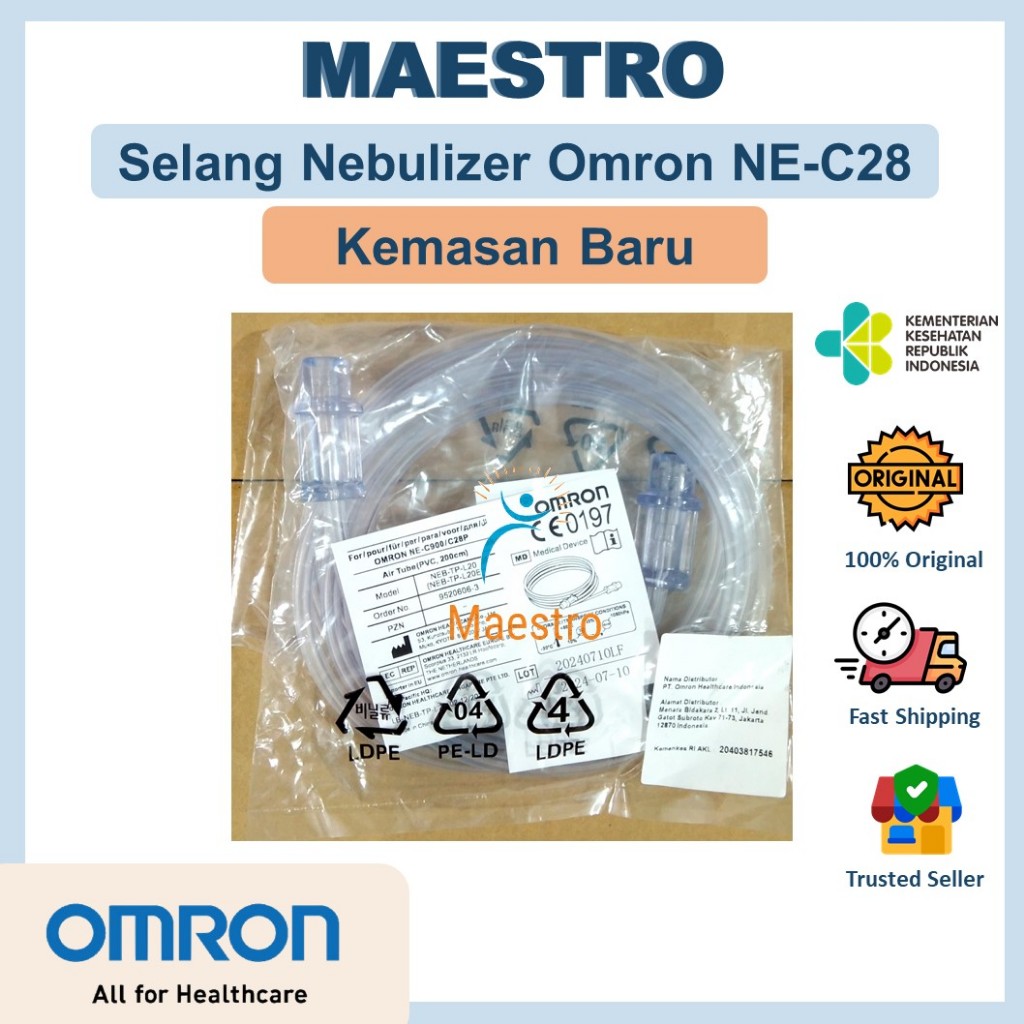 Jual Selang Air Tube Untuk Nebulizer OMRON NE-C28 NEC28 NEC-28 | Shopee Indonesia