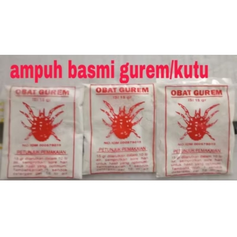 Jual Obat gurem/kutu ayam kambing sapi isi 15g | Shopee Indonesia