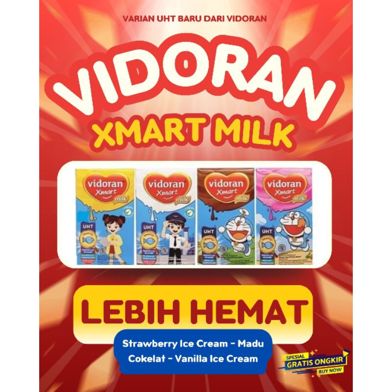 Jual 4 Pce Vidoran UHT - 110 ml | Shopee Indonesia