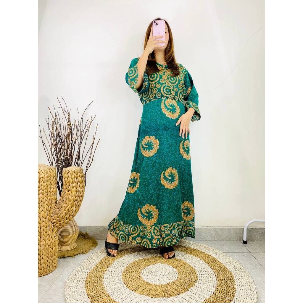 Jual Batik Benang Raja Longdress Maura Cap | Shopee Indonesia