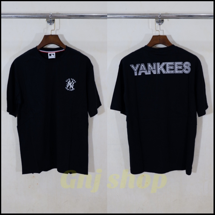 Jual Kaos oblong pria yankees logo ny import oversize 3 warna unisex ...