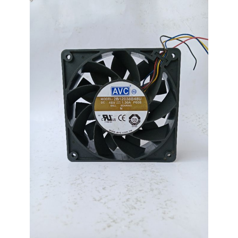 Jual Kipas Fan DC 48V 1.30A AVC High Speed Cooling Fan 12x12 CM ...