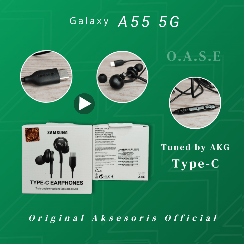 Jual Headset Samsung A55 5G Earphone AKG Type C Original | Shopee Indonesia