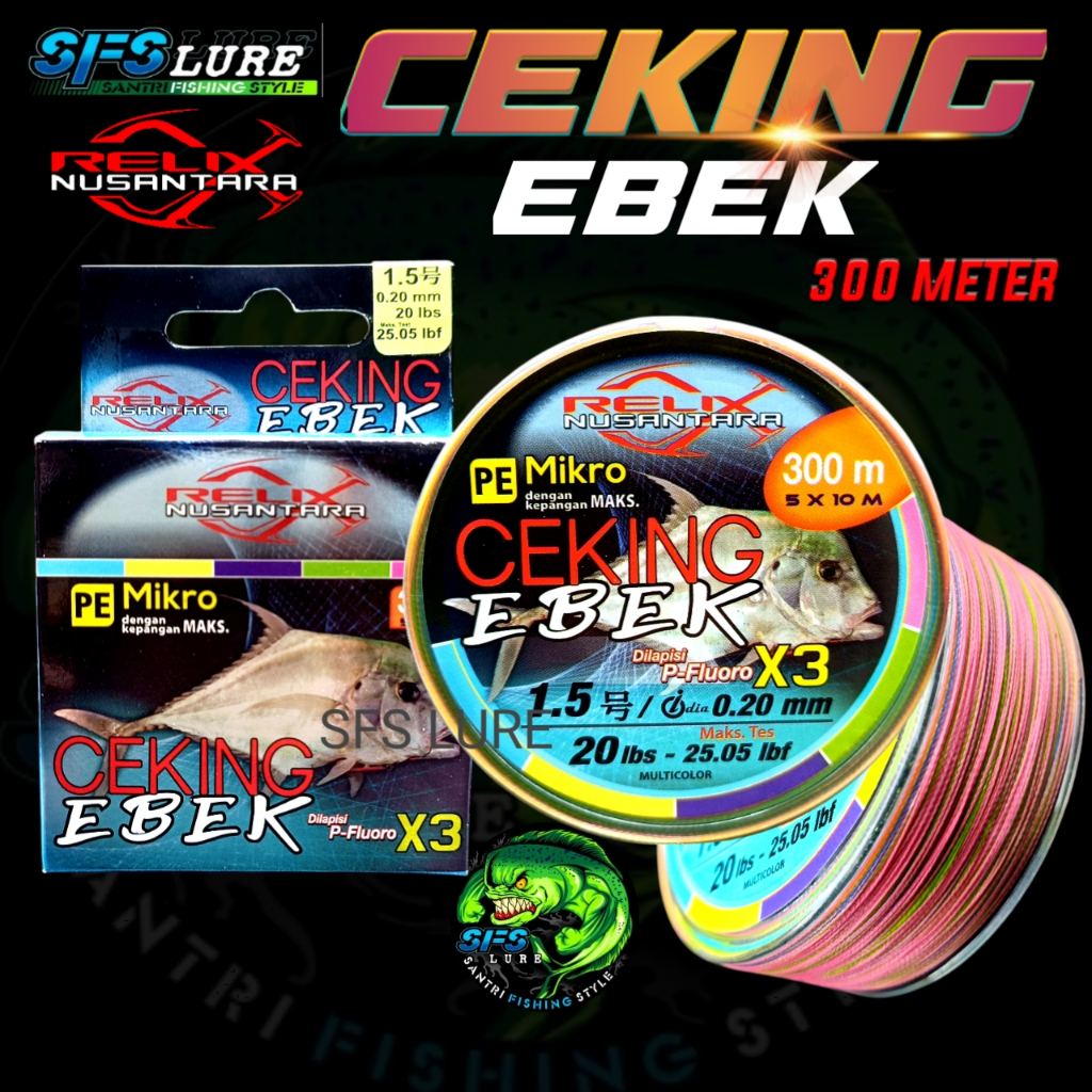 Jual Senar PE Ceking ebek 300meter multicolor PE Relix nusantara senar pancing benang pe senar ...