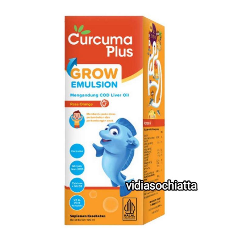 Jual Curcuma Plus Suplemen Kesehatan Grow Orange 100ml | Shopee Indonesia