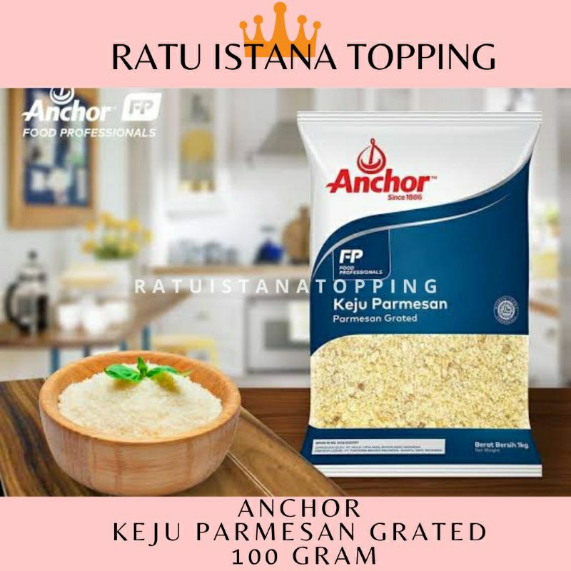 Jual KEJU PARMESAN ANCHOR GRATED 100 GRAM REPACK PARMESAN CHEESE BUBUK ...