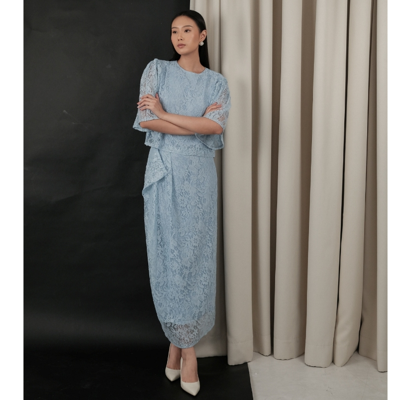 Jual OFEYA - Fiyam Brokat Set - Setelan Lebaran Wanita - Setelan Rok ...