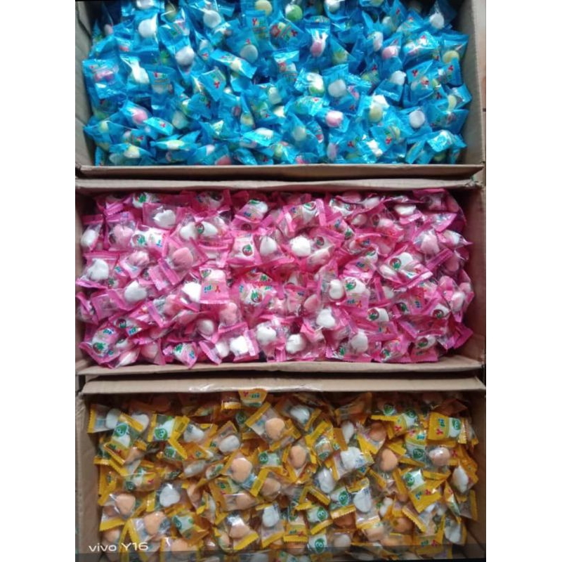 Jual Permen Yupi Kiloan 1kg Rasa Fruity Puff / Strobery / Mangga Mix 3 ...