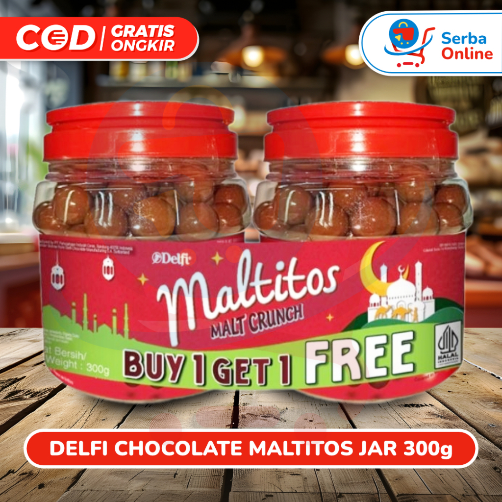 Jual - BELI 1 GRATIS 1! - DELFI Chocolate Maltitos Jar 300g | Shopee ...