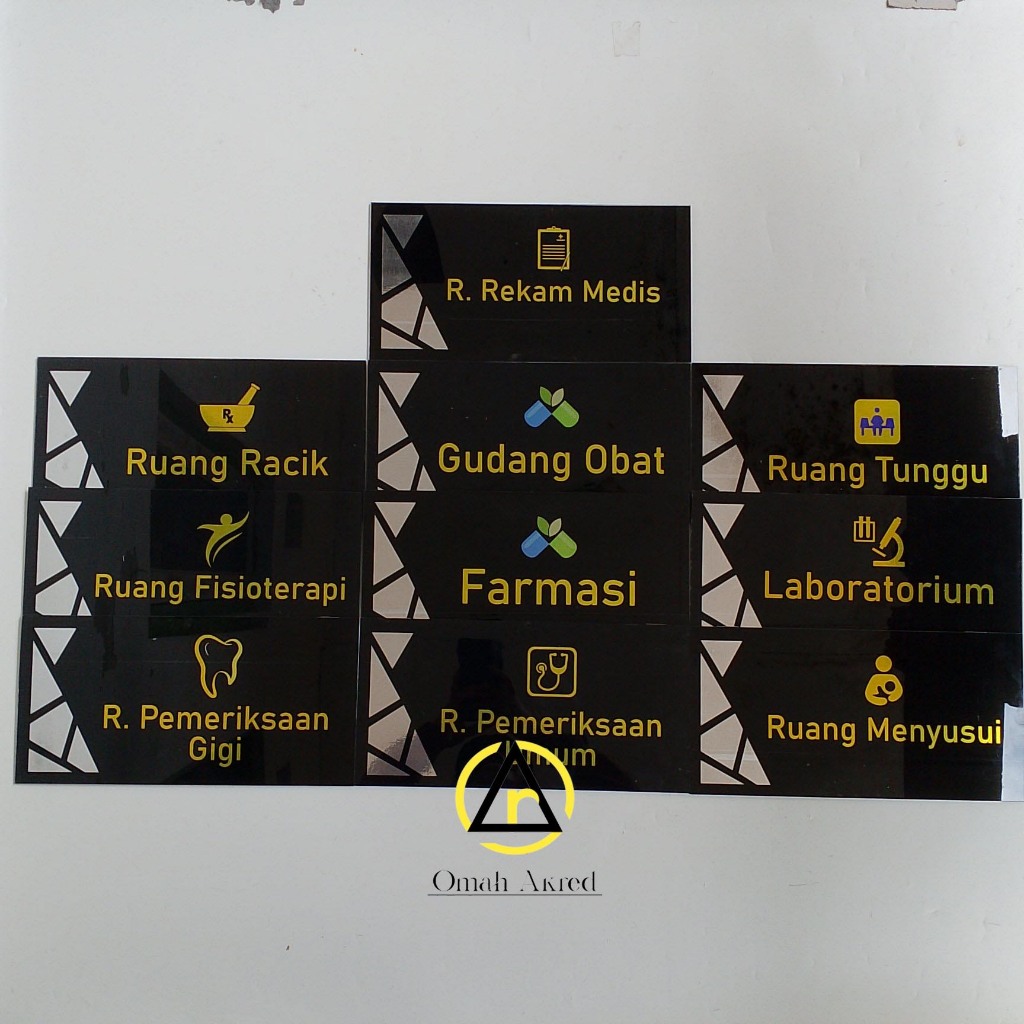 Jual Akrilik Nama Ruang - Rekam Medis - Gudang Obat - Fisioterapi ...