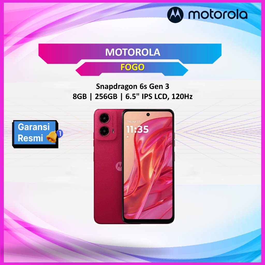 Jual MOTOROLA FOGO 5G+ 8GB 256GB GREEN/BLUE/RED | Shopee Indonesia