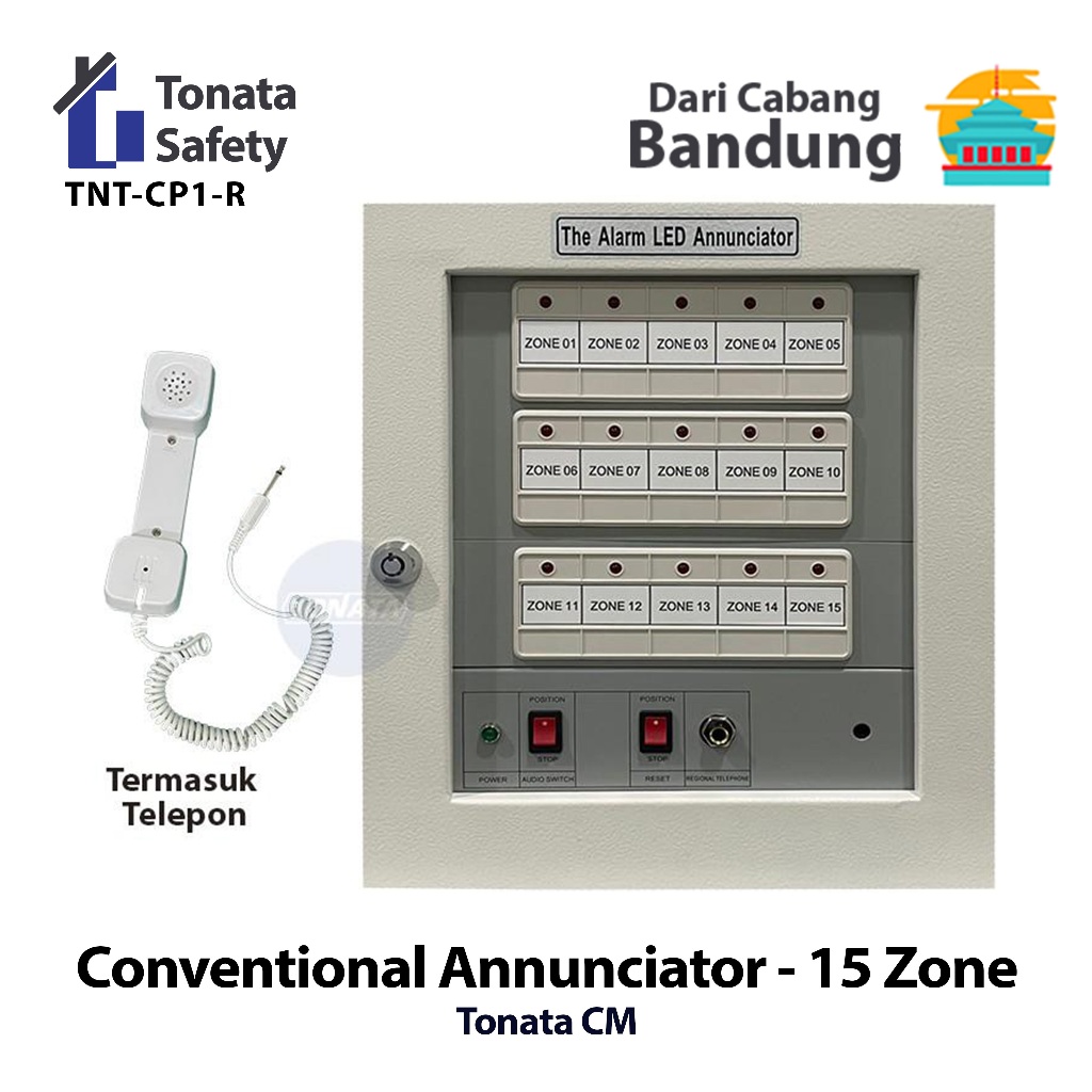 Jual Annunciator Fire Alarm Control Panel 15 Zone Tonata / MCFA ...