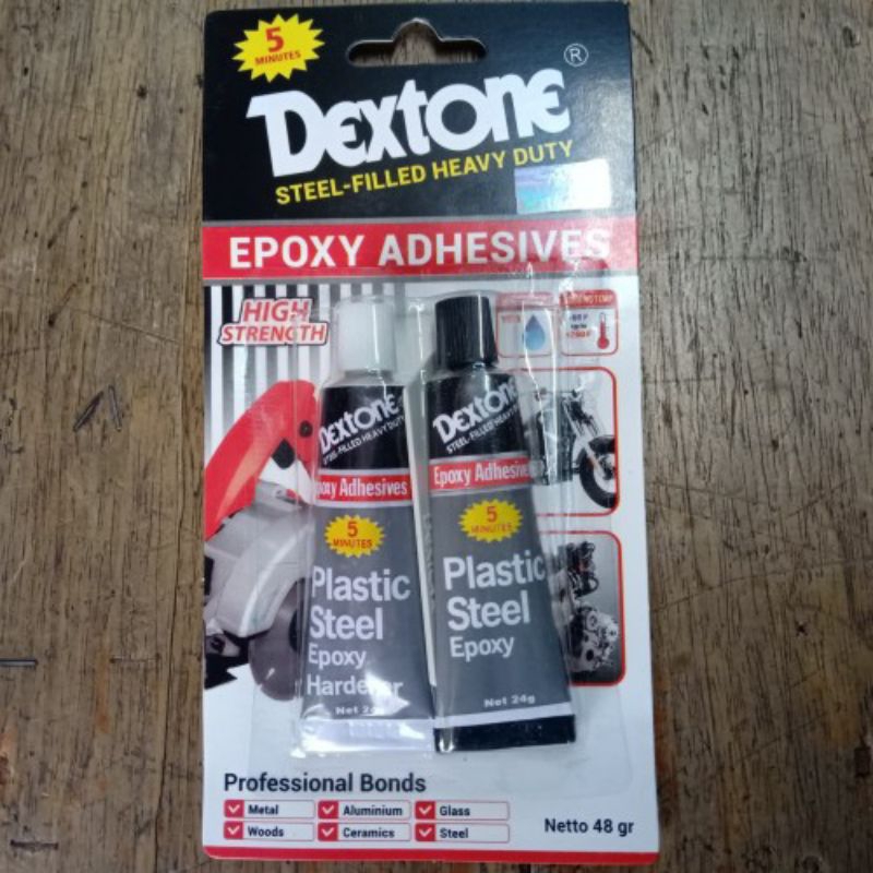 Jual Lem besi Dextone/Lem besi/2komponen ukuran 12gram Dan48gram ...