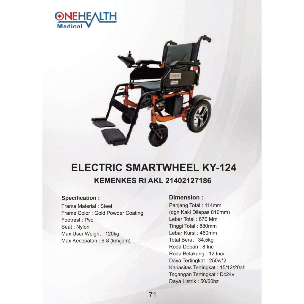 Jual Electric Smartwheel KY-124 One Health | Shopee Indonesia