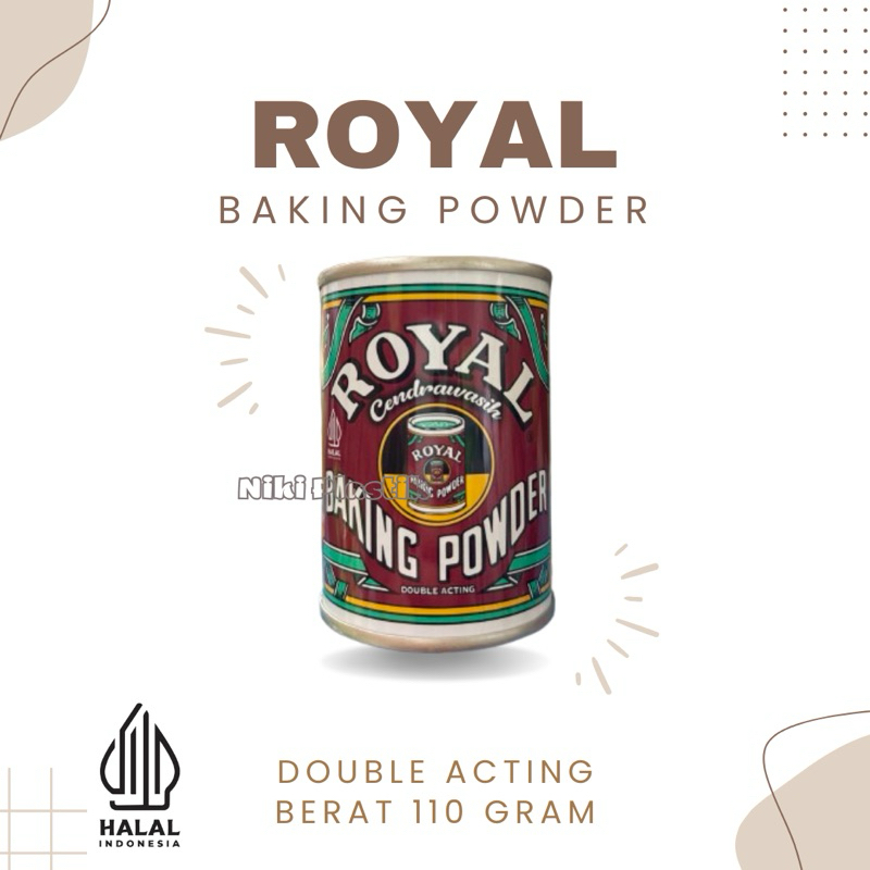 Jual Royal Baking Powder Double Acting 110gram | Kemasan Kaleng ...