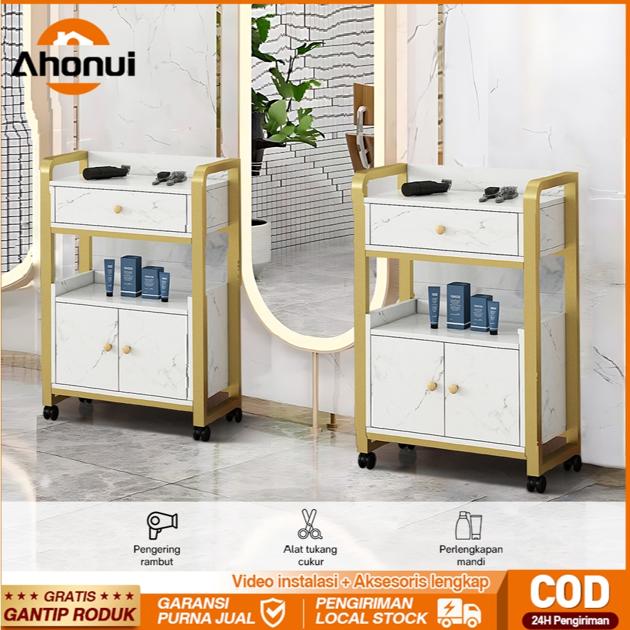 Jual Kabinet salon rambut Widen | Meja Barbershop Meja Barber Rak Susun ...