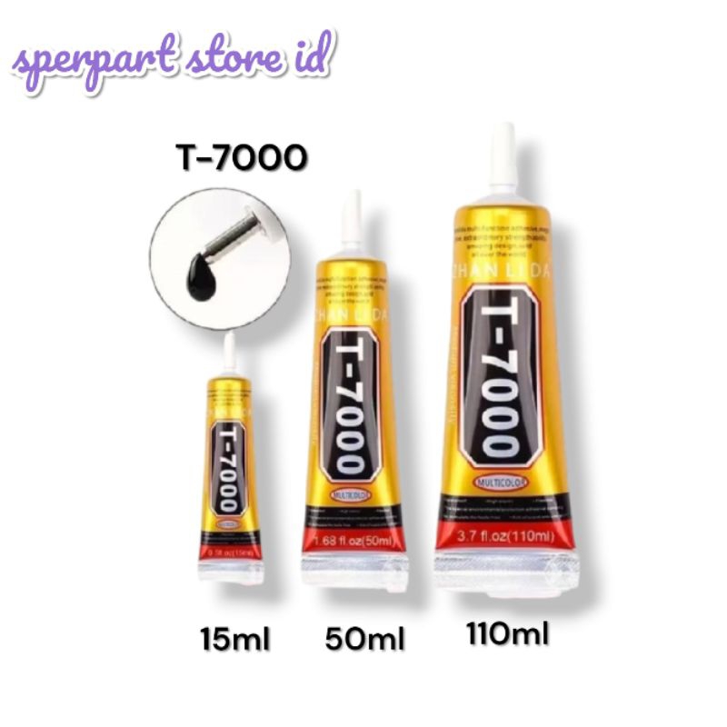 Jual LEM LCD TOUCHSCREEN ZHANLIDA T-7000 15ml 50 ml 110 ml LIQUID GLUE OPTICAL LEM HITAM ...