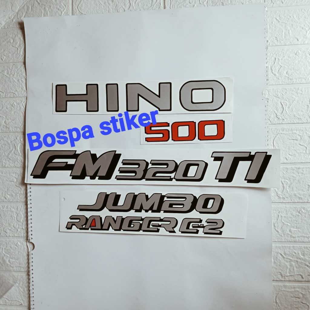 Jual STIKER MOBIL HINO 500 FM 320 TI JUMBO RANGER E2 | Shopee Indonesia