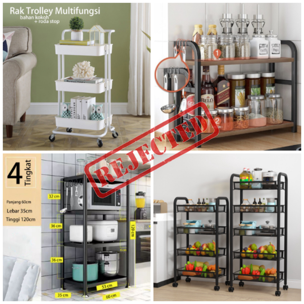 Jual [REJECT LAYAK PAKAI] Rak Multifungsi Besi Kokoh Rak Lipat Rak ...