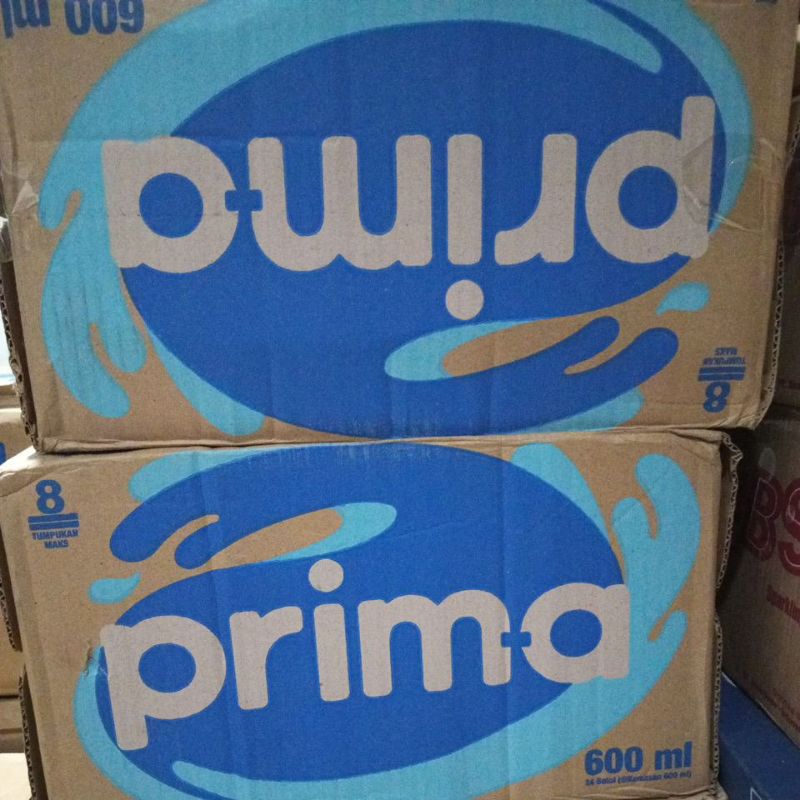 Jual Prima 600ml 1 dus isi 24 botol / air minum botol tanggung / air ...