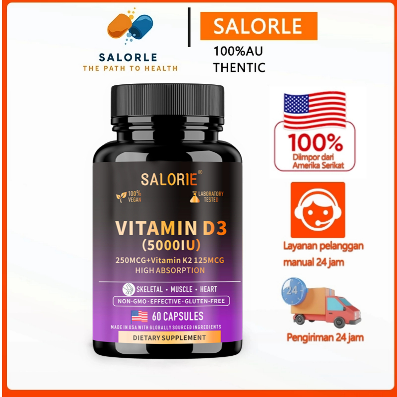 Jual Suplemen vitamin D3 K2(5000IU) mengandung D3 5000 Iu untuk ...