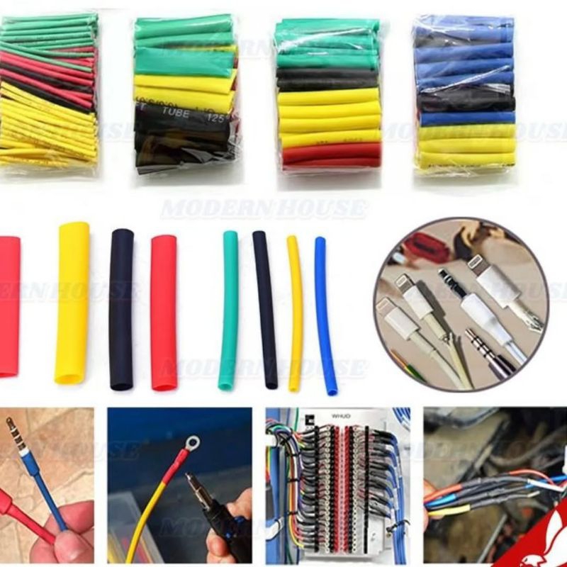 Jual Isolasi Kabel Bakar | Penyambung Kabel Bakar Isi 164 pcs Tanpa Box ...