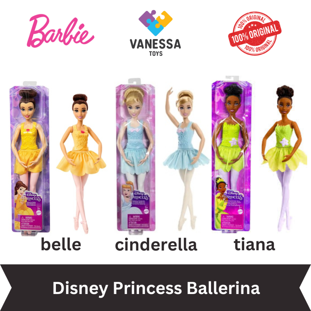 Jual Boneka Disney Princess Ballerina Ballet Original Mattel HLV92 ...