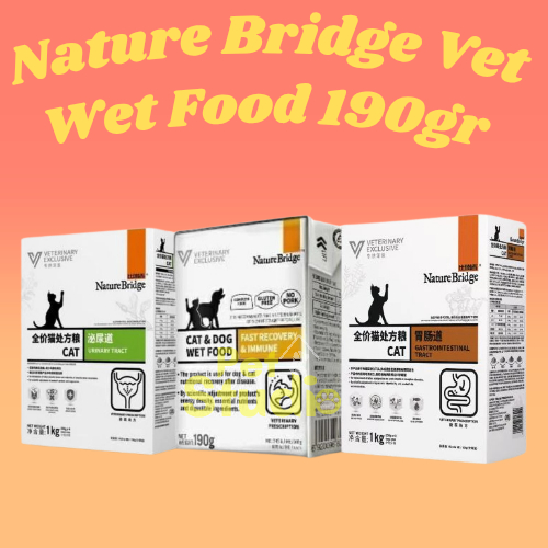 Jual Nature Bridge Vet Care Wet Food 190GR Gastro / Recovery / Urinary ...