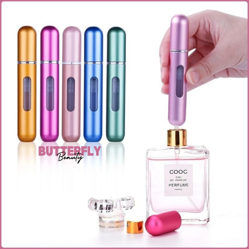 Jual Botol Parfum Isi Ulang Kosmetik Mini 5 ml // Botol Parfum Mini Travel Isi Ulang Botol ...