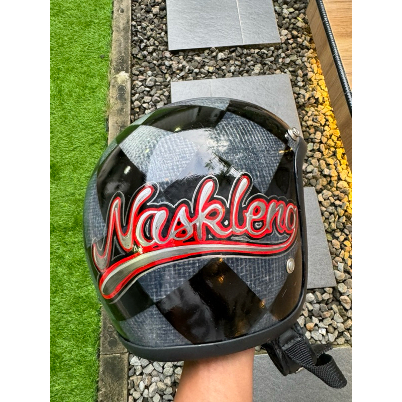 Jual Helm Slim Head Custome Gambar Motif Cat | Shopee Indonesia