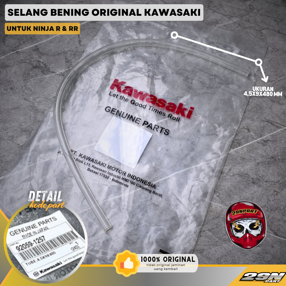 Jual Slang Selang Oli Samping Olsam Bening Transparan ORIGINAL KAWASAKI ...