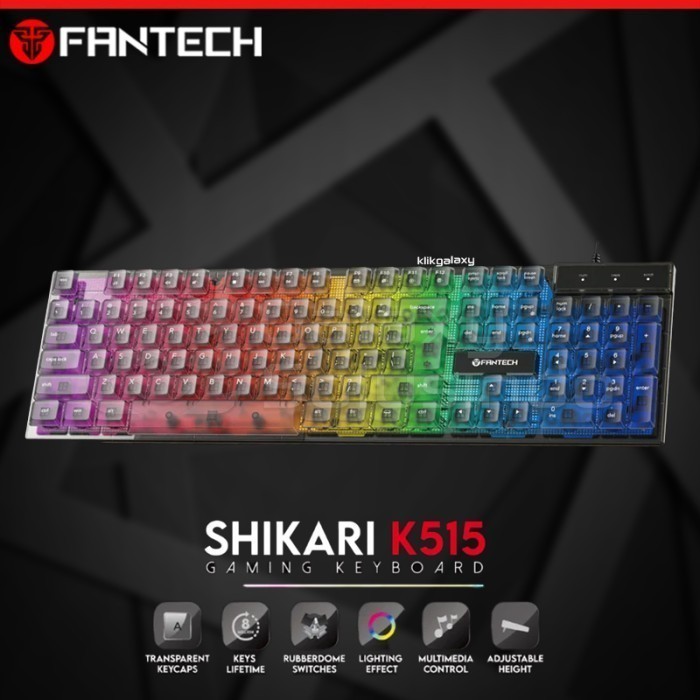 Jual Keyboard Gaming Fantech K515 Shikari RGB | Shopee Indonesia