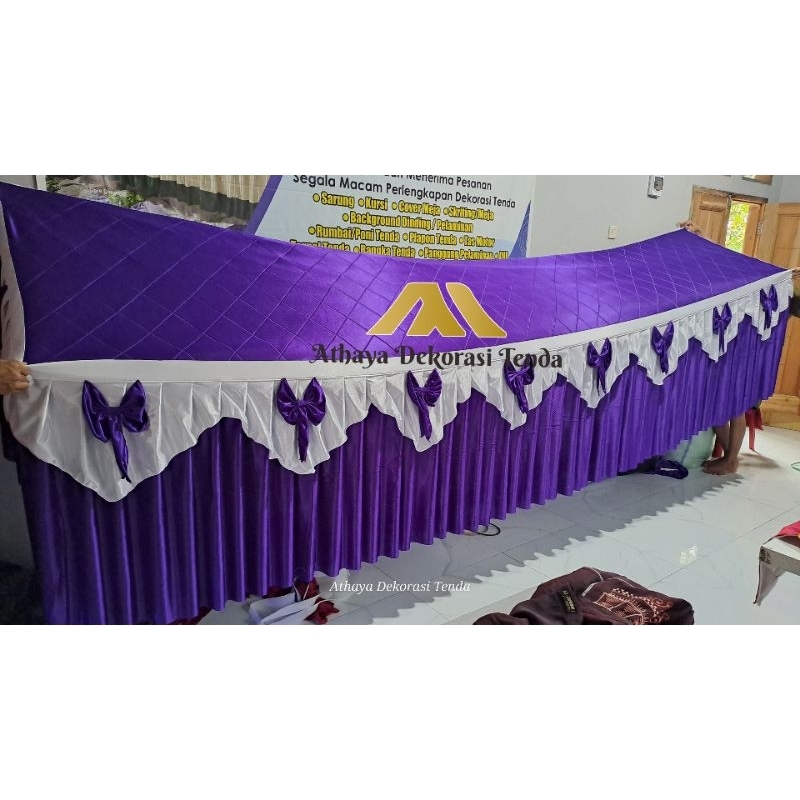 Jual Cover/Sarung Meja Persegi Panjang, pakai Busa, 400x60x75 | Shopee ...