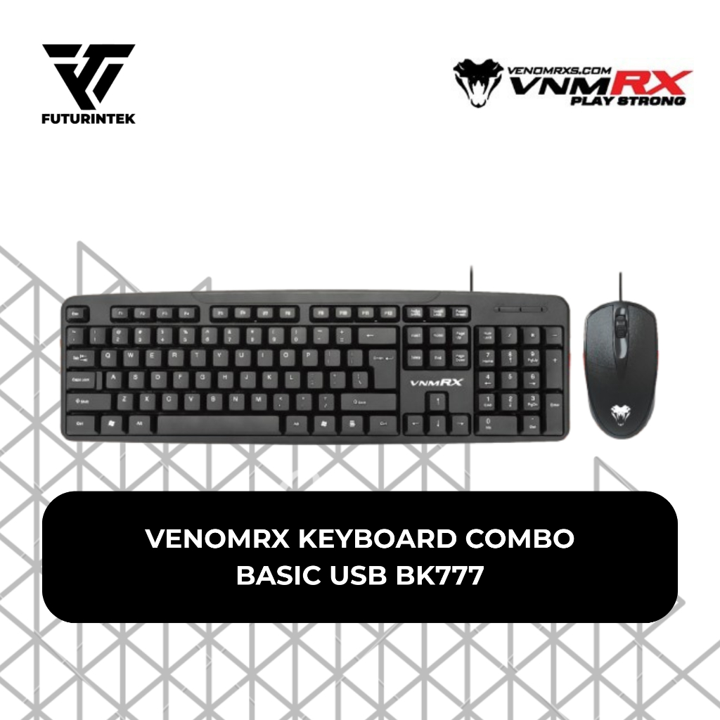 Jual VENOMRX Keyboard Combo Basic USB BK777 | Shopee Indonesia