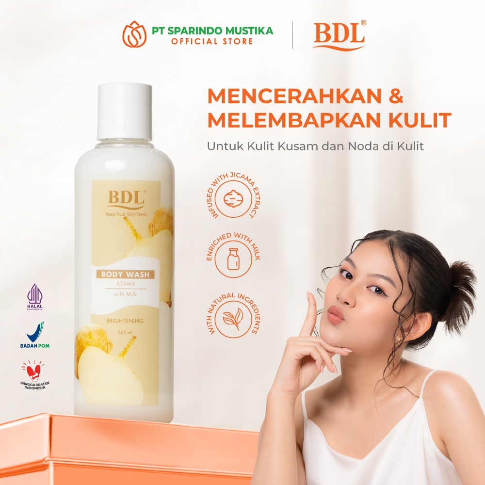 Jual BDL Brightening Body Wash Jicama/Bengkuang Sabun Mandi Cair Dark ...