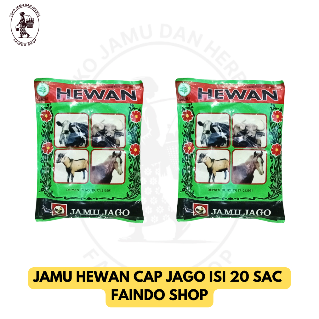 Jual Jamu Hewan Cap Jago Isi 20 Pcs Untuk Jamu Ternak Sapi Kerbau ...