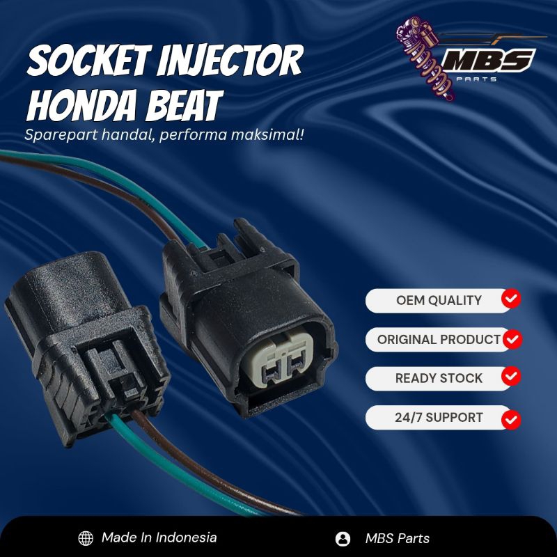 Jual MBS PARTS Soket Injektor Honda Beat FI Vario FI 110 125 150 Scoopy ...