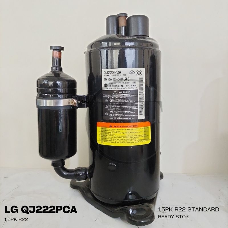 Jual COMPRESSOR LG 1,5 PK R22 STANDARD TYPE QJ222PCA | Shopee Indonesia