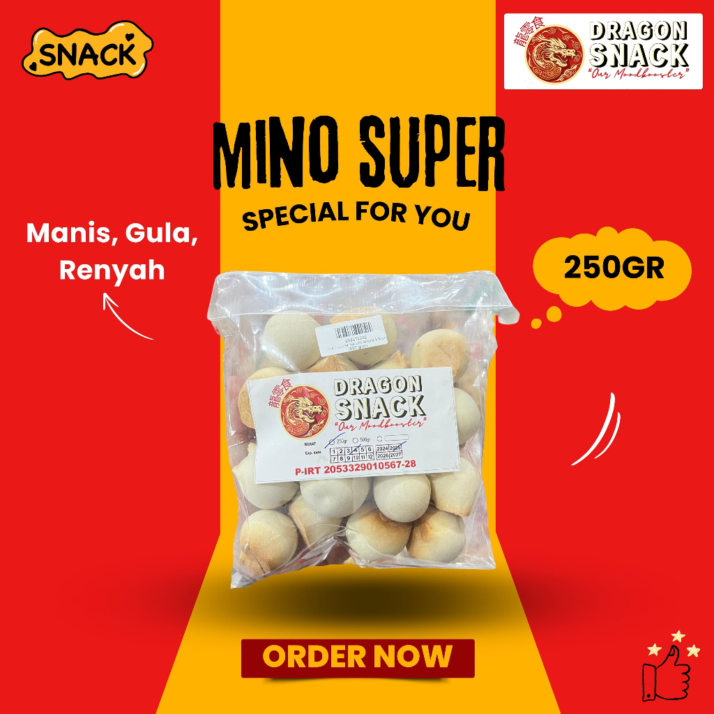 Jual MINO SUPER 250GR (DRAGON SNACK) | Shopee Indonesia