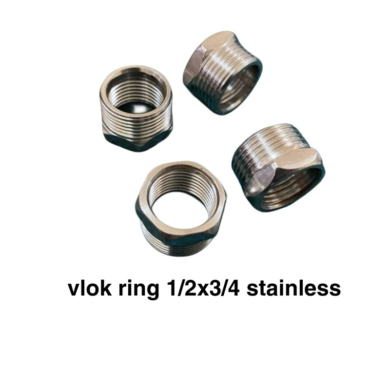 Jual vlok ring 3/4 x 1/2 stainless / vring / v ring sambungan stainless ...