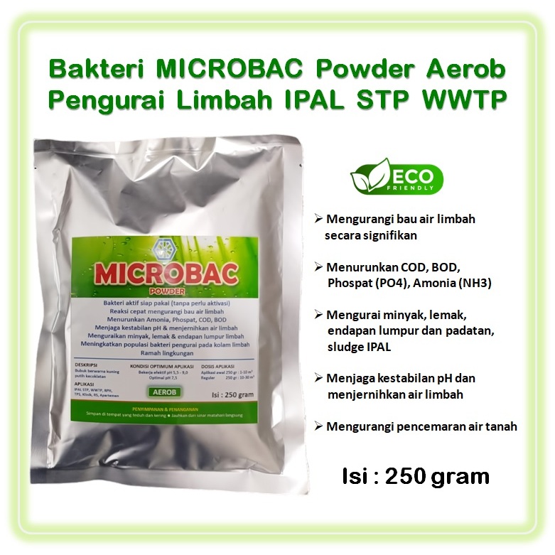 Jual Bakteri Powder Aerob IPAL Bakteri Bubuk STP Bakteri Serbuk WWTP ...