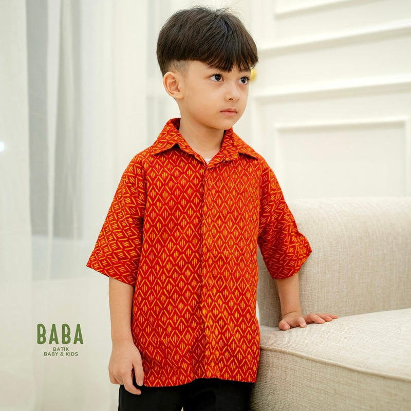 Jual BABA BATIK Atasan Kemeja Batik Anak Laki Laki Usia 1 - 13 Tahun ...