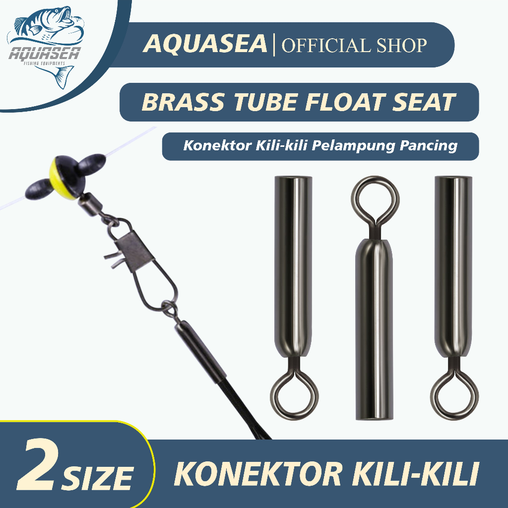 Jual AQUASEA - Brass Tube Float Seat isi 5 pcs Baja copper Sleeve Klem ...