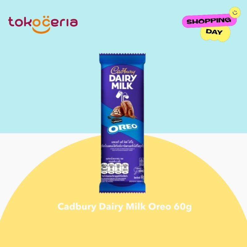 Jual CADBURY DAIRY MILK OREO 60G - COKELAT SUSU ISI BISKUIT DAN KRIM ...